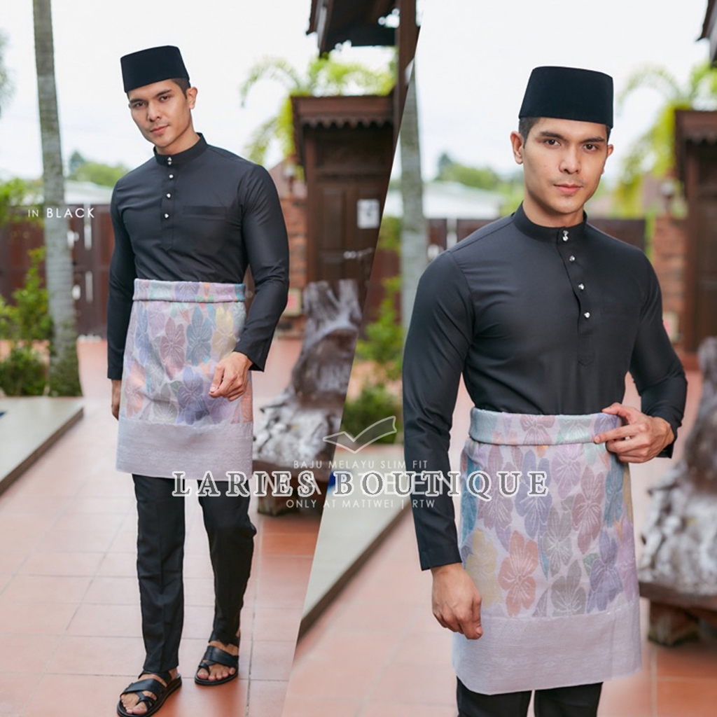 KATUN Laries` One Set Baju Kurung Melayu Modern Men Cotton Toyobo Koko ...