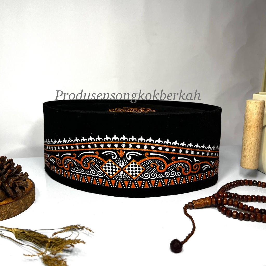 Medium Songkok Peci Songkok blusdru tall Normal (9 cm) + There is a box ...