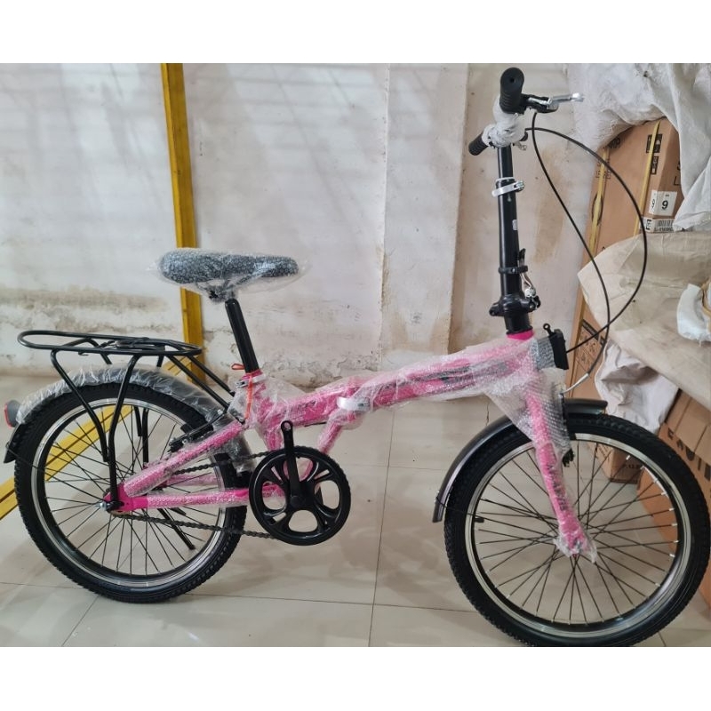 MERAH Atlantis 20 INCH FOLDING BIKE (PINK / PINK) | Shopee Malaysia