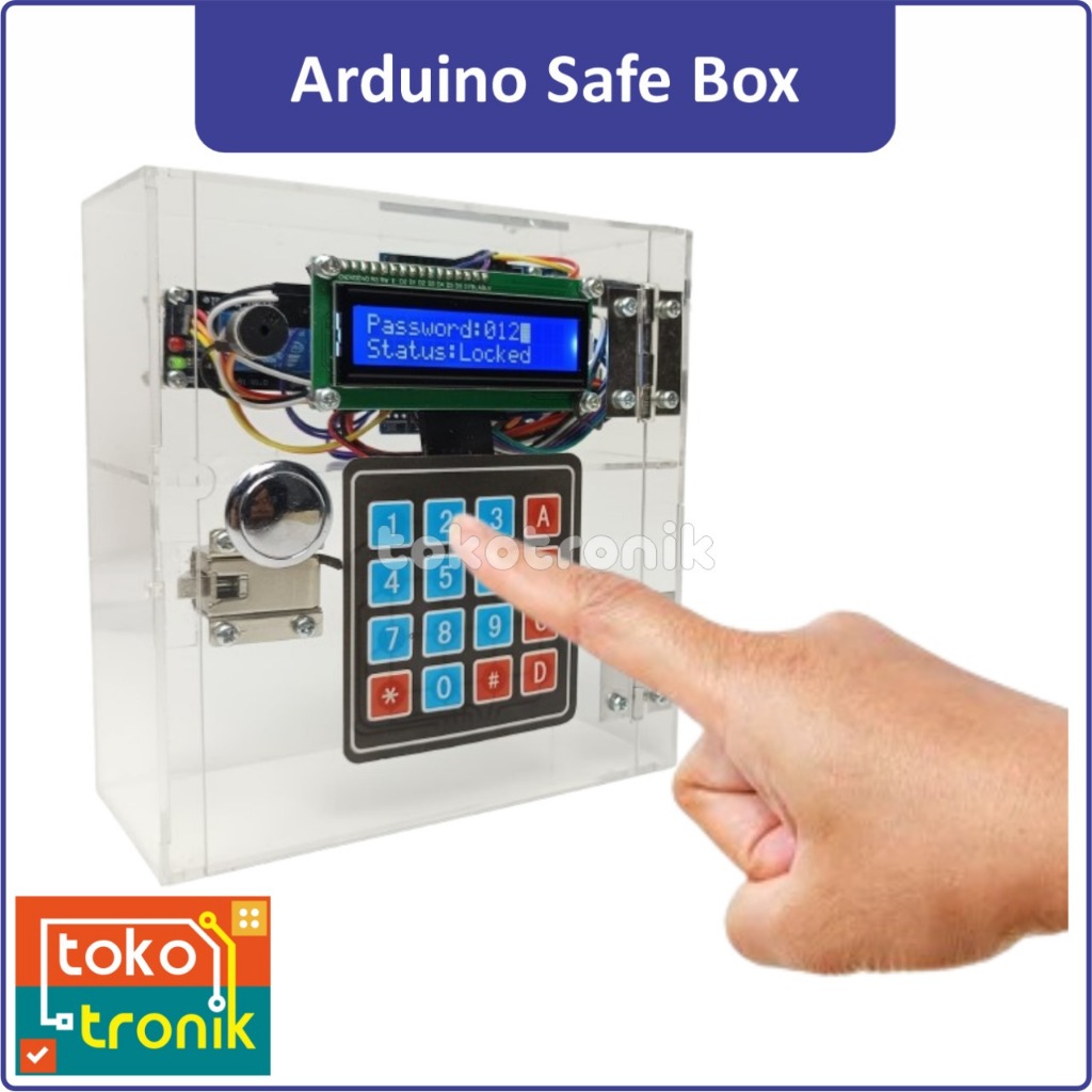 Arduino Safe Box Kit Makes Safe Box with Arduino Password Safety Complete with Coding and Guide ...