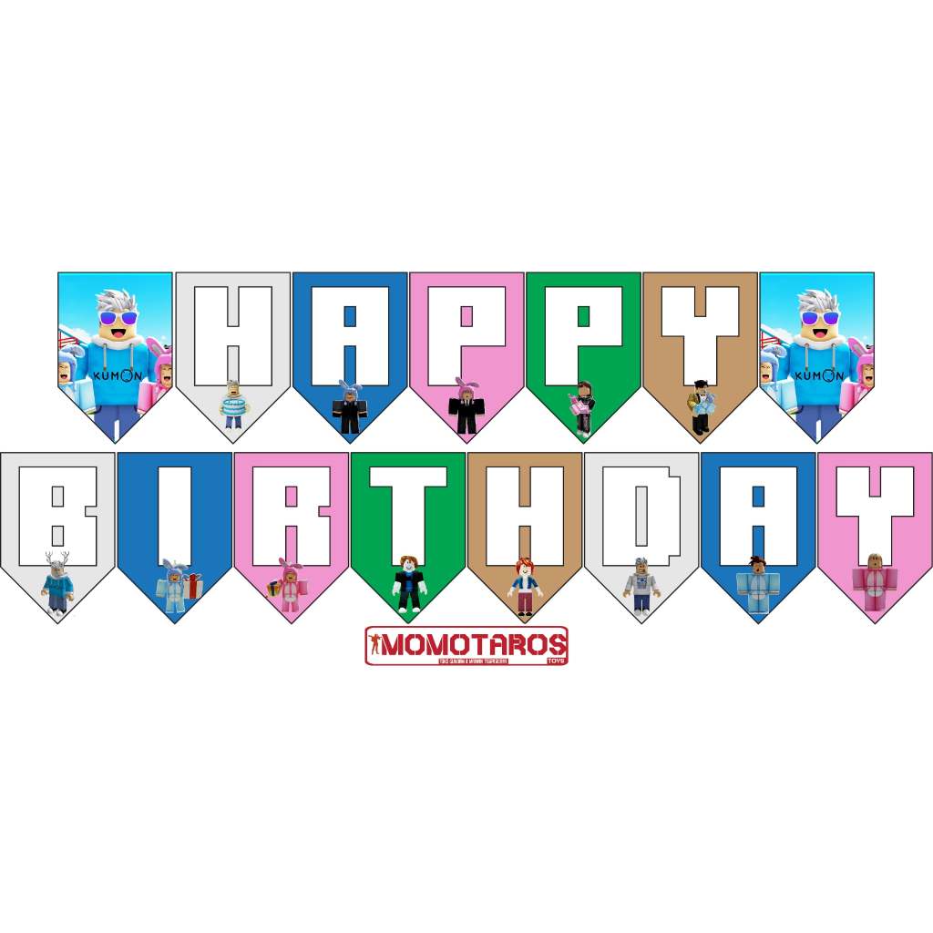Hbd Roblox Akuduv Mipan Zuzu Banner | Shopee Malaysia