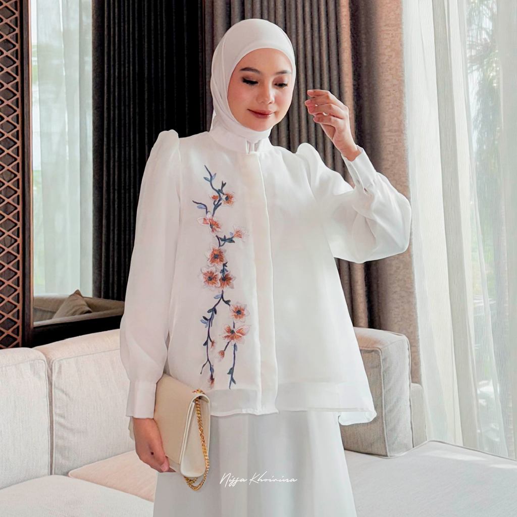 KEMEJA Bynissa - JIHAN Blouse - Women's Clothing - Tops - Blouses - Shirts - Organza ...