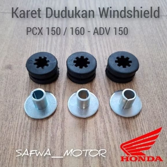 Rubber Windshield Number Plate Holder for Honda PCX 150 / 160 ADV 150 ...