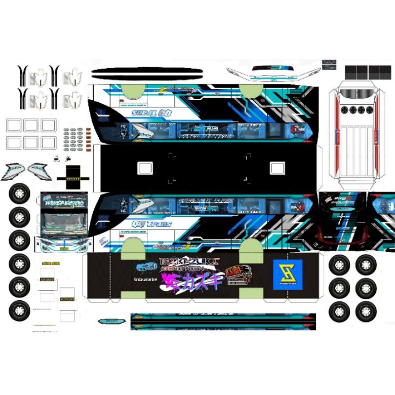 Qq trans nabila winspector 50 scale papercraft bus sheet | Shopee Malaysia