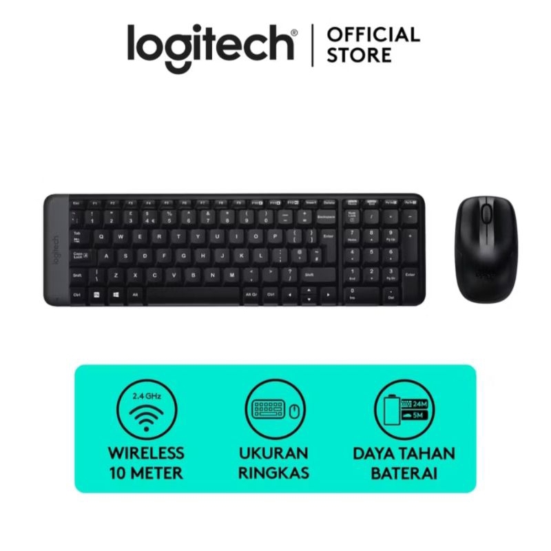 Logitech MK215 Combo Keyboard and Mouse Wireless Compact | Shopee Malaysia
