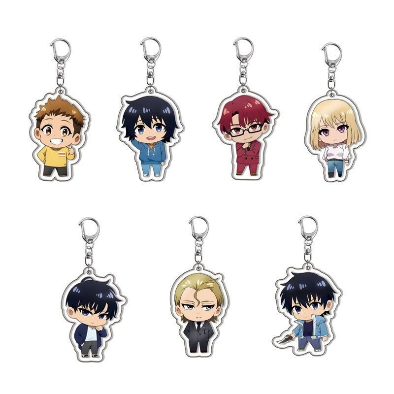 GANTUNGAN Solo Leveling Anime Character Keychain Acrylic Clear ...