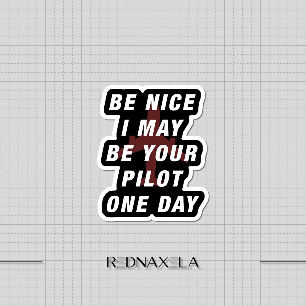 Be Nice Vinyl Sticker Outdoor Suitcase Sticker Waterproof Sticker ...