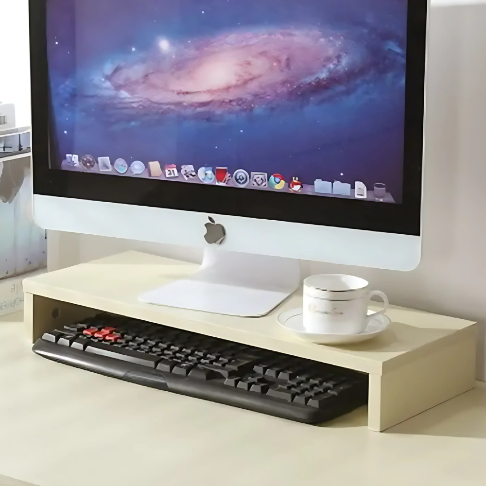 KAYU Long MONITOR STAND / WOODEN TABLE FOR TV, COMPUTER, LAPTOP ...