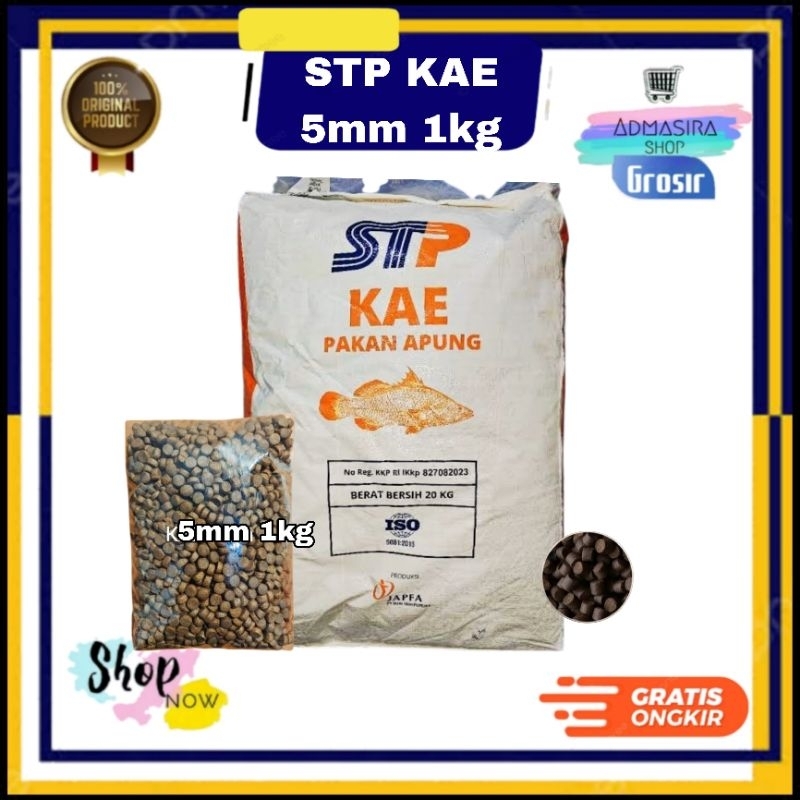 Stp KAE Fish Feed Repack 1kg 5mm Koi KAE Floating Pellet Feed 1 kg ...