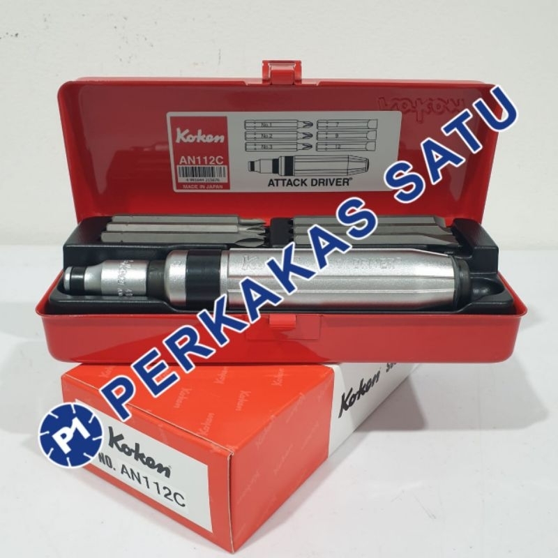 SCREWDRIVER WHEN AN112C JAPAN ATTACK DRIVER IMPACT SCREWDRIVER LONG SET ...