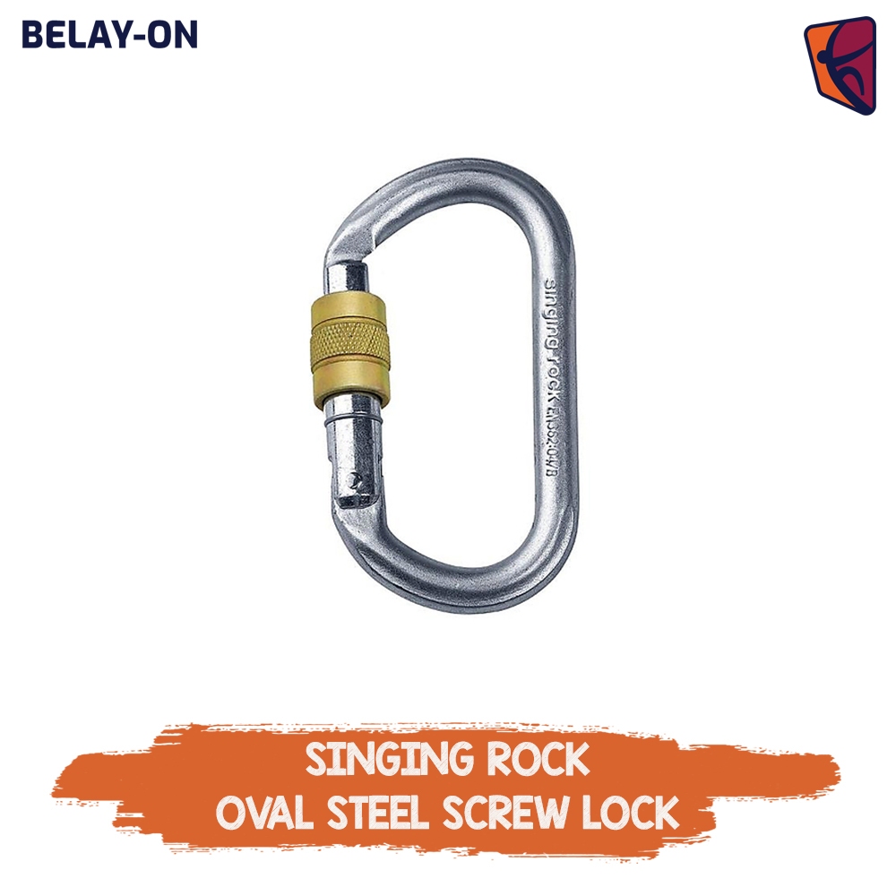 Singing rock oval steel screw lock | Singing rock steel oval screw lock ...