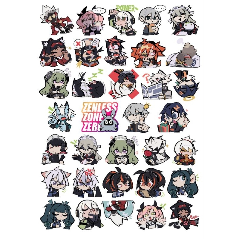 Zenless zone zero sticker. | Shopee Malaysia