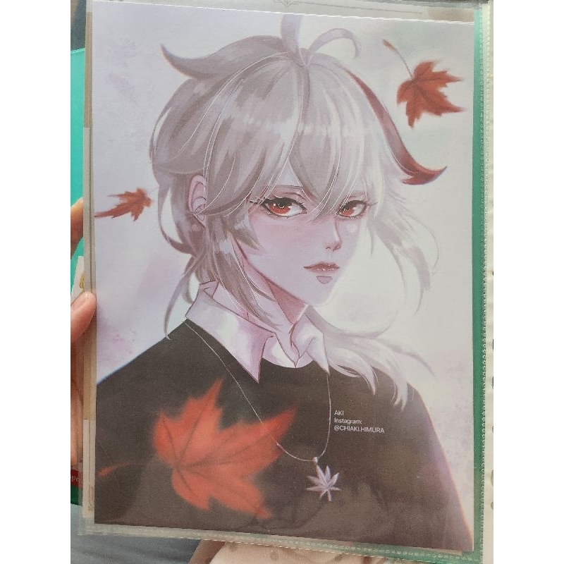 Kazuha genshin impact A4 poster kaedehara kazuha genshin impact mihoyo ...