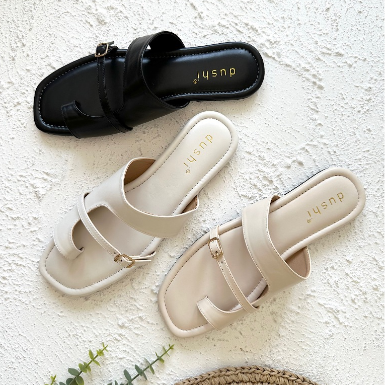 DUSHI Rubi Sandals - teplek flat women's sandals | Shopee Malaysia