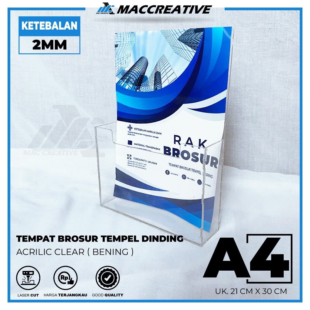 ACRYLIC BROSUR RACK - ACRYLIC BROSUR DISPLAY - A4 SIZE | Shopee Malaysia