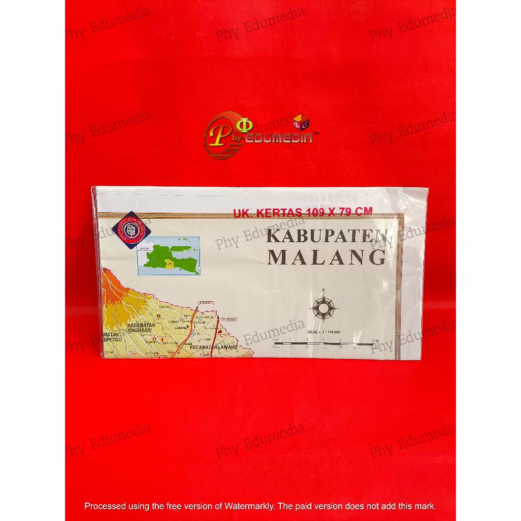 Malang Regency Folding Map / Malang Folding Regency Map | Shopee Malaysia