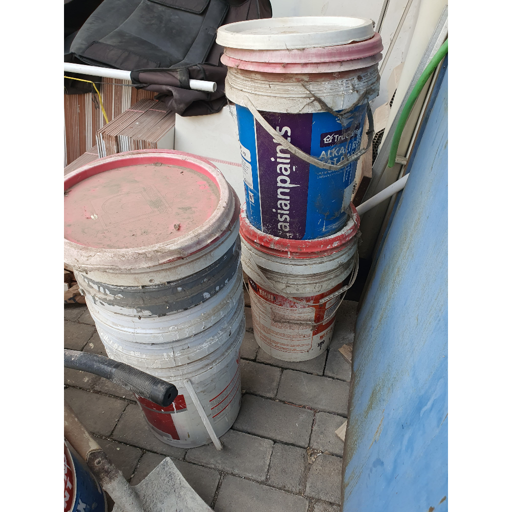 Used Paint Bucket 25kg/20kg+lid Pail Used Multipurpose Bucket Tub ...