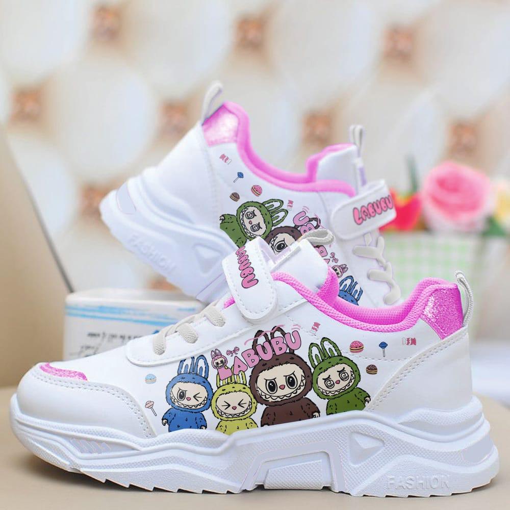 Labubu Girls' Fashion Sneakers, Children's Fashion, Viral Labubu ...
