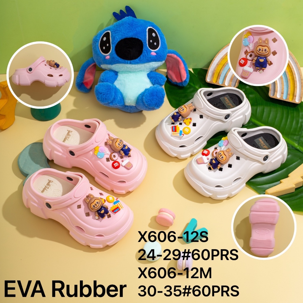 Baim Sandals For Children Jibbitz LABUBU/Frog Sandals With Jibbitz ...