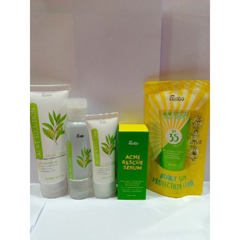 Fanbo ACNE SOLUTION Package (Oily Skin, ACNE, Structural Skin) | Shopee ...