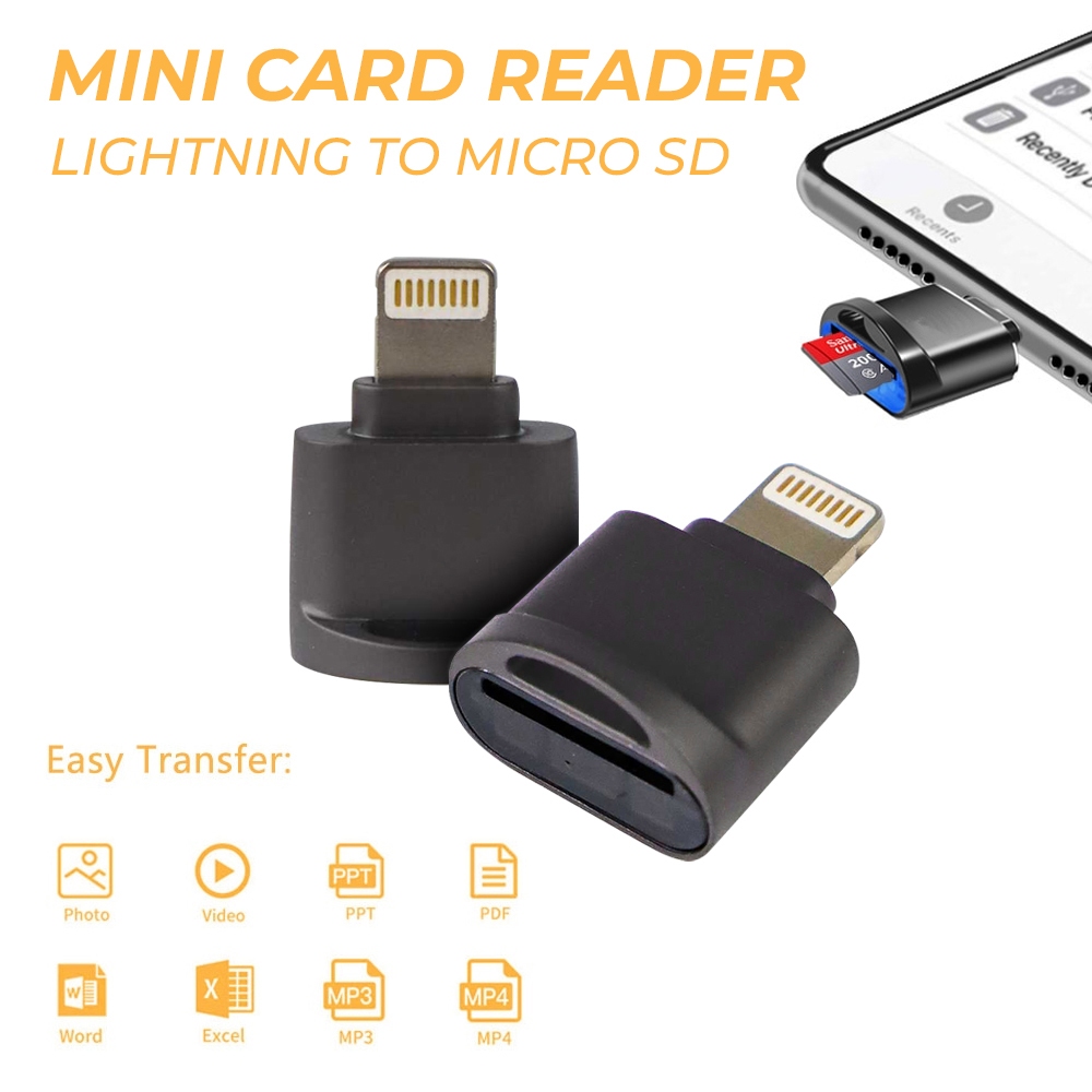 Colmer EXTREME PRO Card Reader Lightning iphone Ipad OTG MicroSD Memory ...
