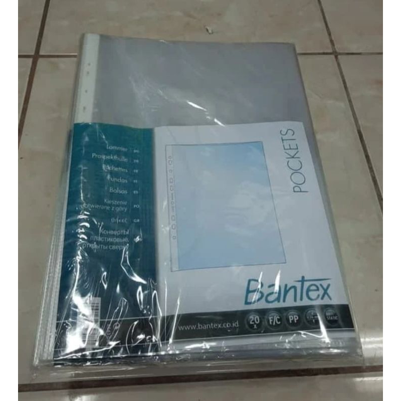 Bantex pp pocket folio 8843-08 set of 20 sheets | Shopee Malaysia