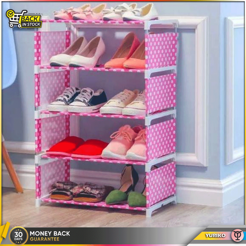 Dtg Mini shoe rack MOTIF 4 and 5 LAYERS book bag clothes multi-purpose ...