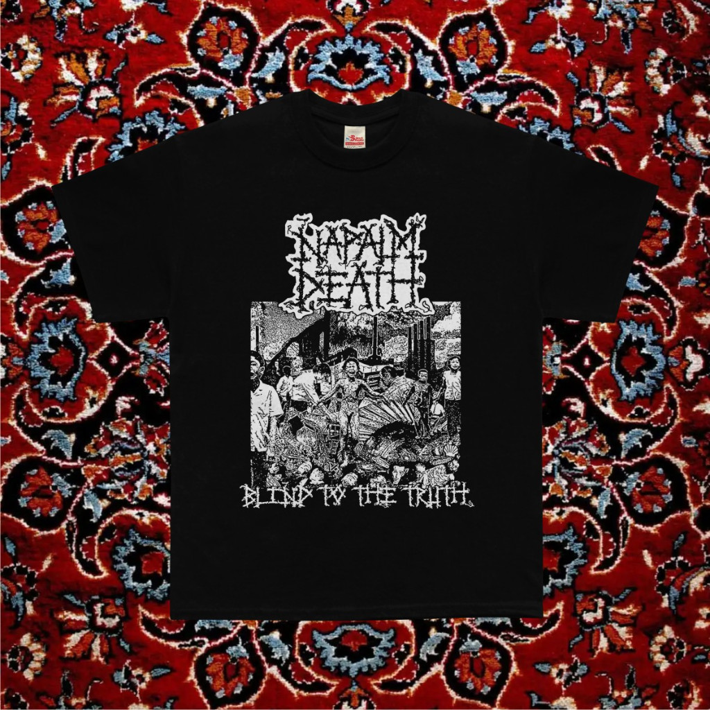 Napalm DEATH band T-Shirt heavy cotton 16s Material With plastisol Ink ...