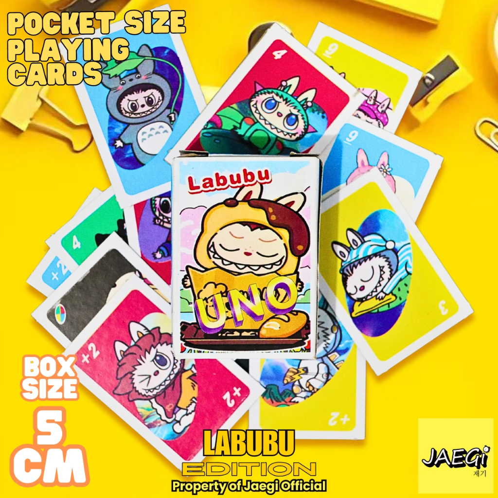 JAEGi - Labubu Uno Playing Cards 5 cm Premium Box | Shopee Malaysia