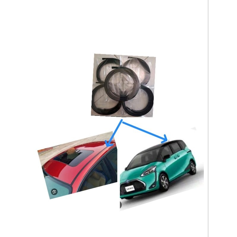 Toyota Sienta roof rubber roof water gutter rubber part original ...