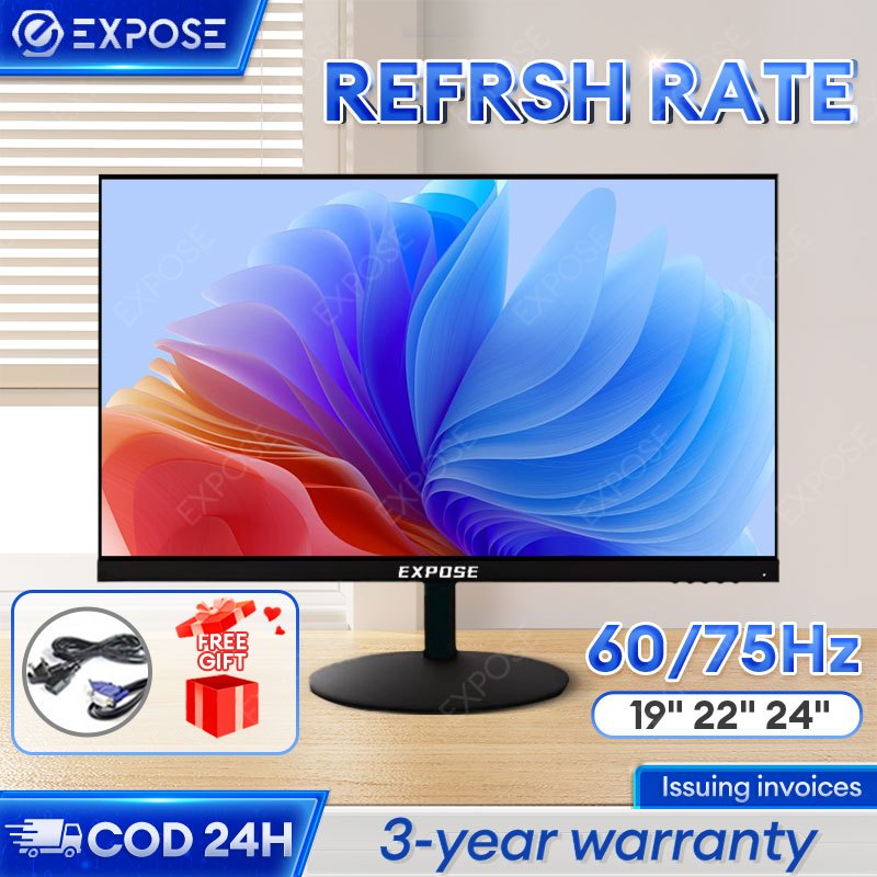 Pc Monitor 19 inch Panel IPS Full HD 75hz Monitor 19 inch LCD/LED/HDMI ...