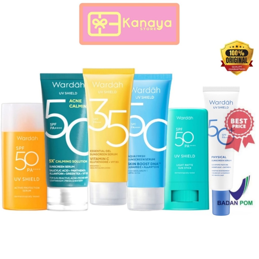 WARDAH UV Shield Sunscreen Gel SPF 35 | UV Shield Sunscreen SPF 50 ...