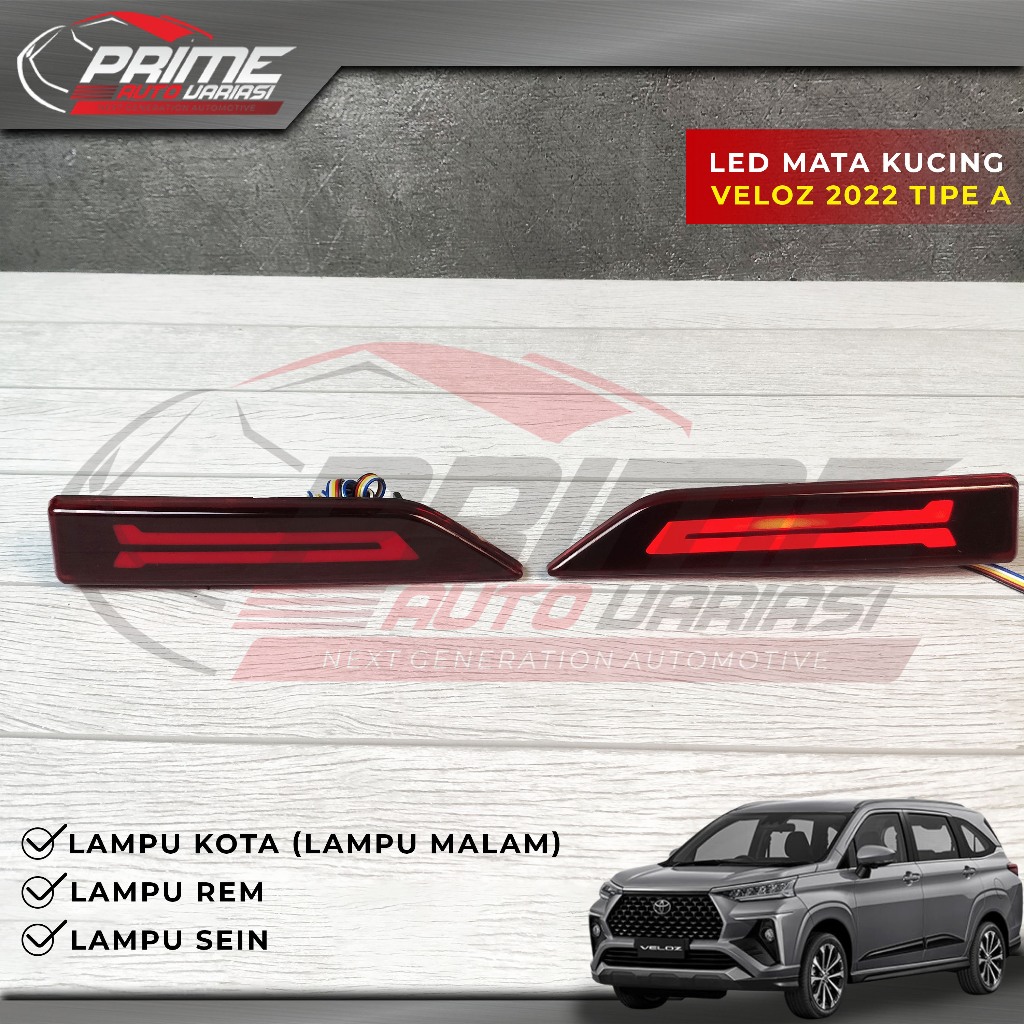 MATA New Veloz 2022 Cat Eye Rear Bumper Led Reflector Light - Type A ...