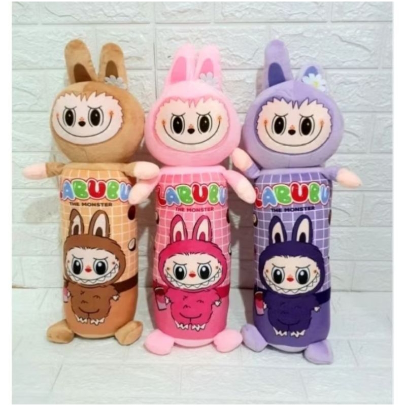 Labubu 50 The Monsters Kawaii Pilow Doll Bolster | Shopee Malaysia