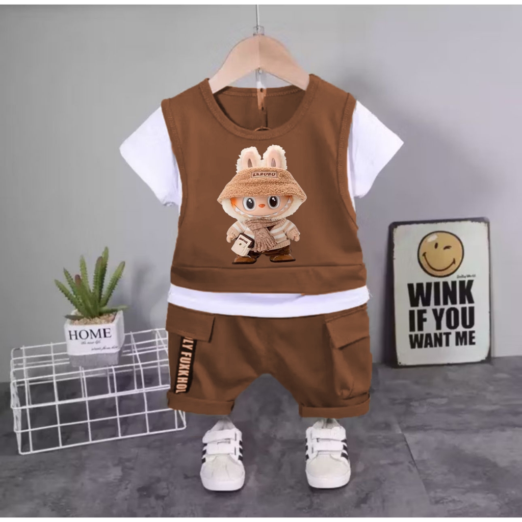 Labubu Children's Clothing Suits VIRAL Boys Clothes And Shorts SET 1-5 ...