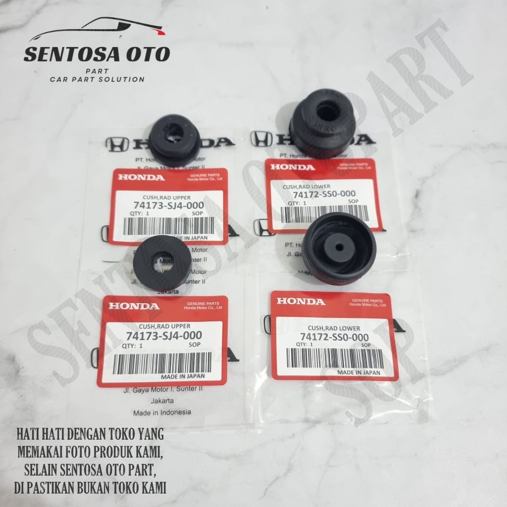 Upper Lower Radiator Mount Rubber Grand Civic LX Nouva Nova Civic ...