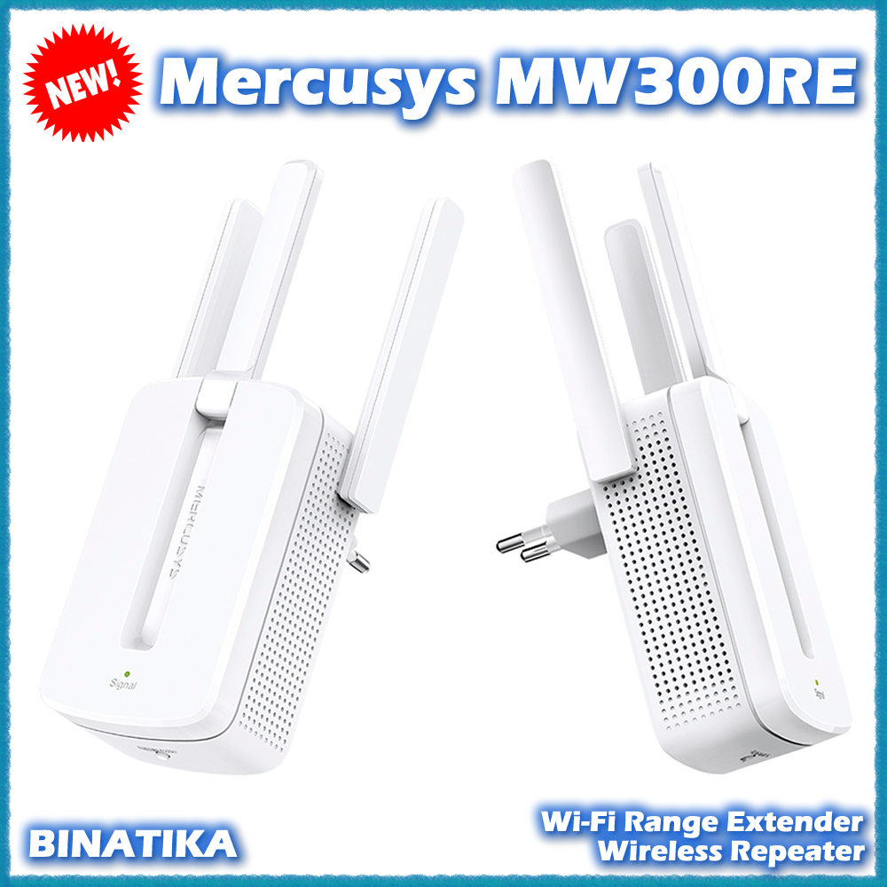 Mercusys MW300RE 300Mbps 3 Pin (3 External Antenna) Wi-Fi Range Extender & Wireless Repeater ...