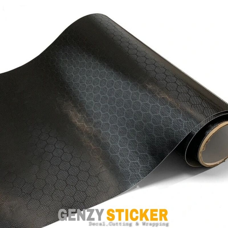 Hexagonal Carbon Stickers Carbon Fiber Vinyl Film Diamond Forged Carbon ...