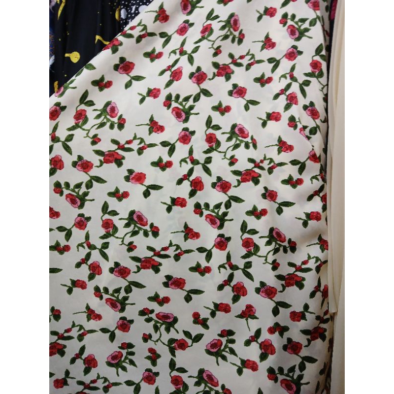 Fabric/silk satin silk satin Material Flower motif Material Flower ...