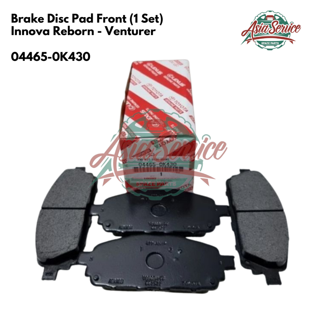 Brake Disc Pad | Toyota Innova Reborn Front Brake Pads - Venturer P/N: 04465-0K430 | Shopee Malaysia