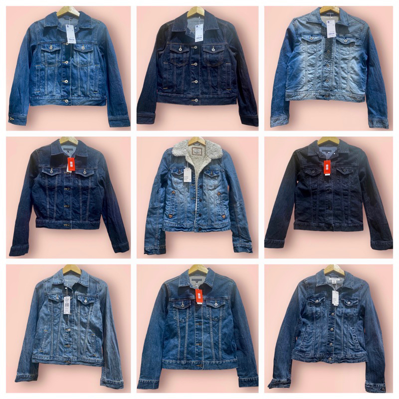 Thrift THRIFT||New UNIQLO DENIM CROP JEANS JACKET | Shopee Malaysia