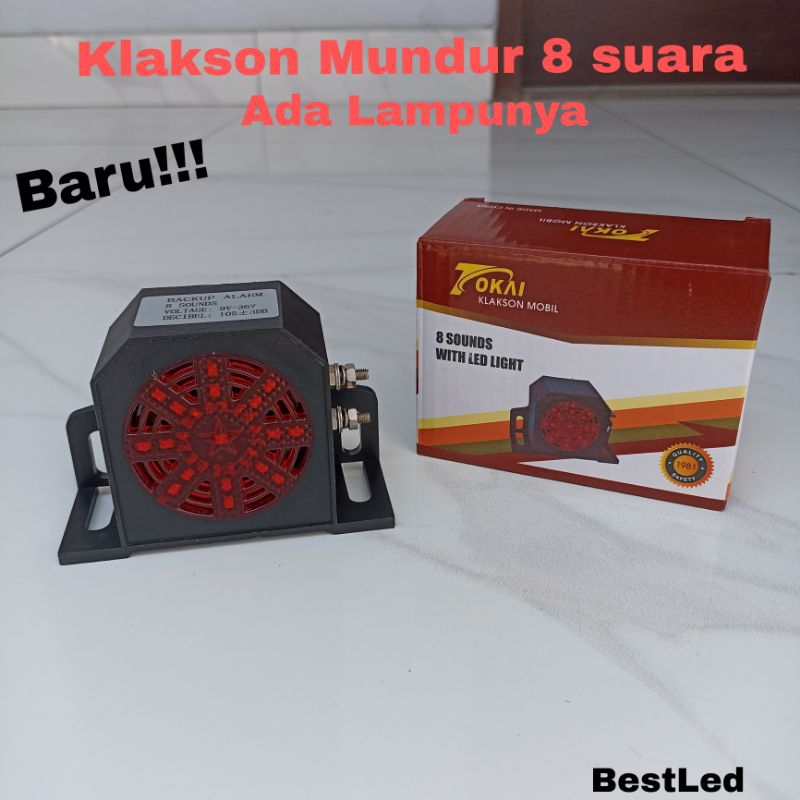 Reverse Horn Alarm Back Horn Atret Car Truck 8 Sounds with Led Lights ...