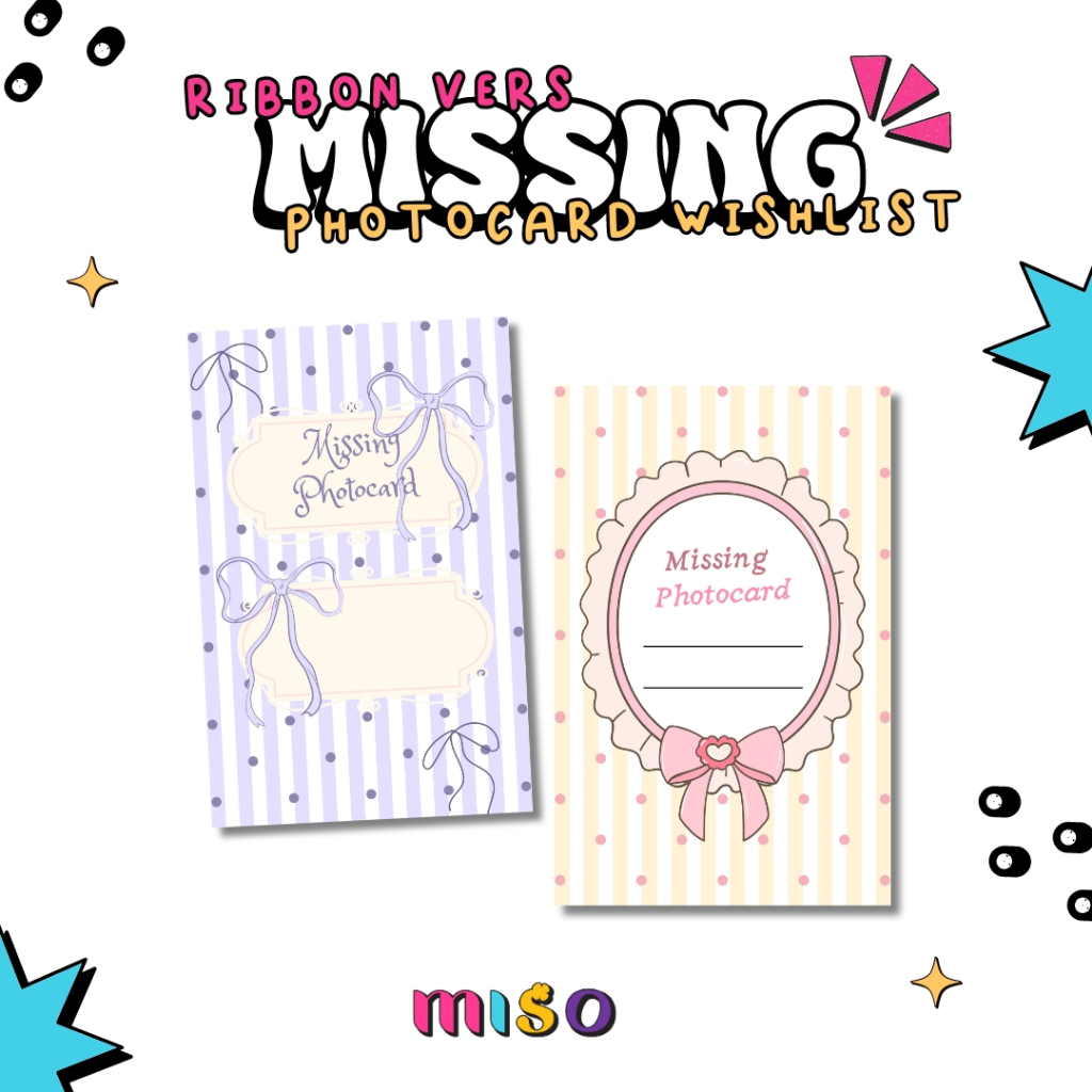 Missing Photocard Wishlist Ribbon Series / Binder Filler / Photocard ...