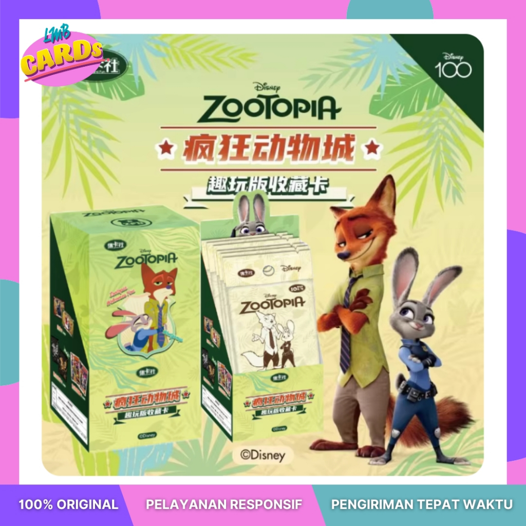 [CARD Fun] Zootopia Cards Collectables TCG - 100% ORI- Per Box | Shopee ...