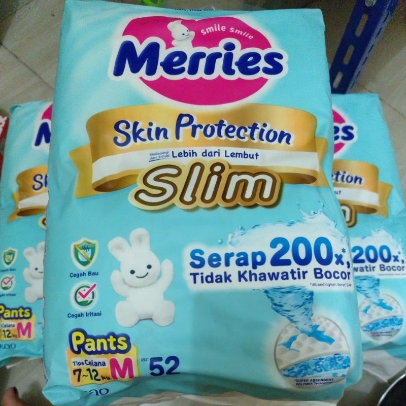 MERRIES Skin Protection Diaper Pants M52 | Shopee Malaysia
