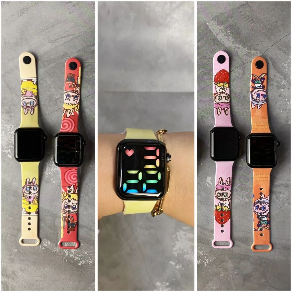 Labubu Led Digital Watch / Digital Watch with Labubu Motif | Shopee ...