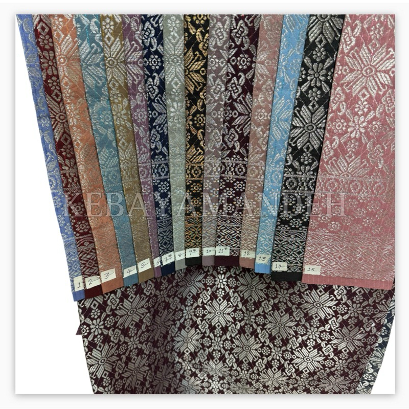 Kebayamandeh55 - Palembang Songket Fabric - Malay Songket - Songket ...