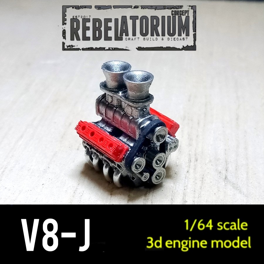 Rebel ENGINE V8-J DETAILING DIECAST 1/64 BLOWN ENGINE | Shopee Malaysia