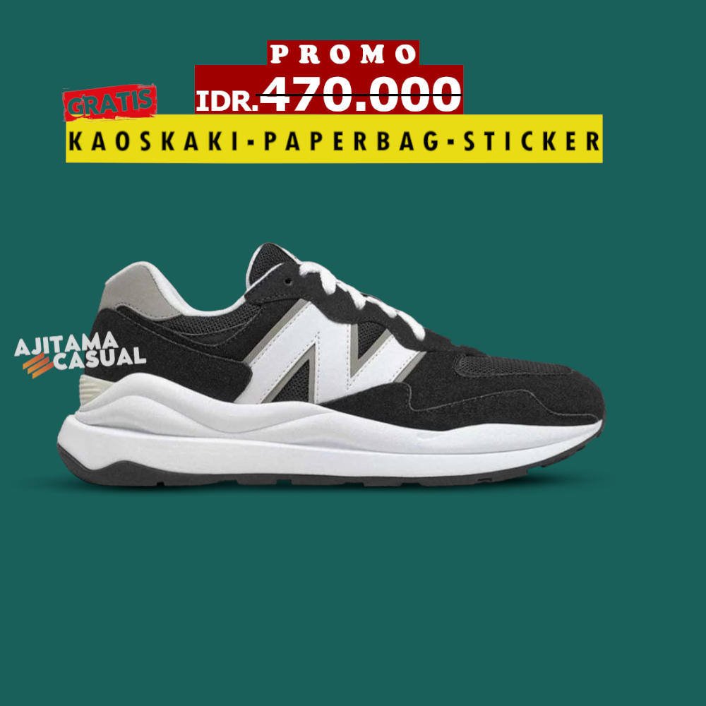 Sneakers NB 5740 Black White Panda FULL TAG - Running Men & Women 100% ...