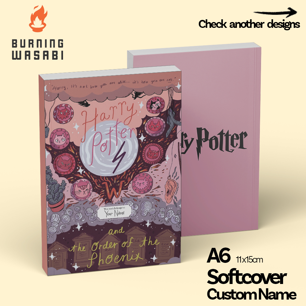 Pocket Book Harry Potter Series Books Order Of Phoenix Custom Softcover ...
